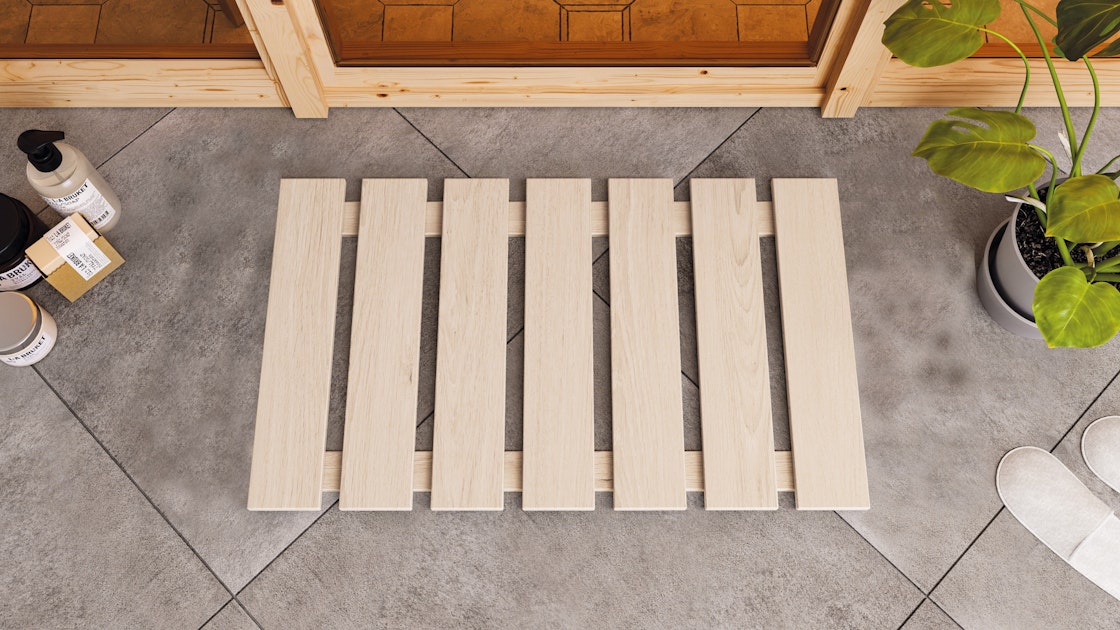 Karibu Bodenrost Premium aus Espenholz 38 x 77 cm kaufen