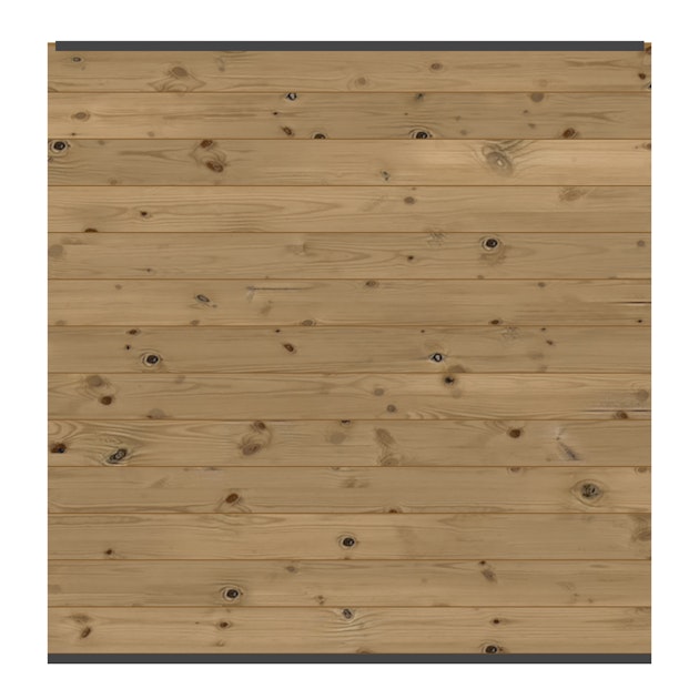 TraumGarten SYSTEM Holz Thermo Massiv Zaunfeld-Set 178 x 184