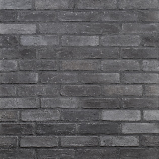 HANDMUSTER DE RYCK Eck- und Steinriemchen - City Brick Anthrazit
